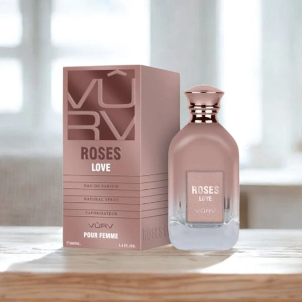 ROSES LOVE Women EDP - 100MI (3.40z) By VURV – Oriental Aromas Wholesale